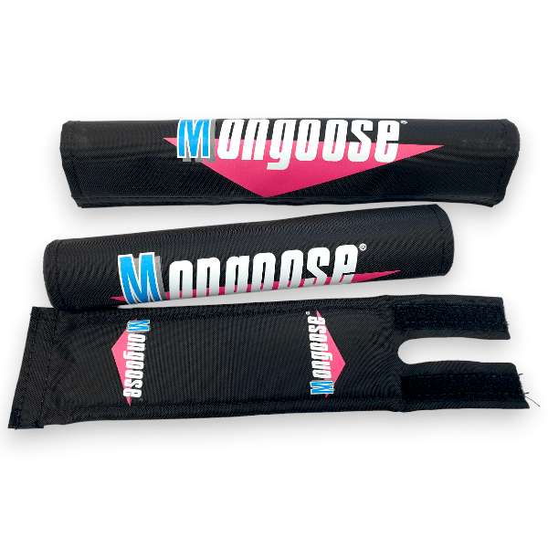Mongoose Nylon pad set - BLACK 1987 - old school bmx – Bmx Products AU