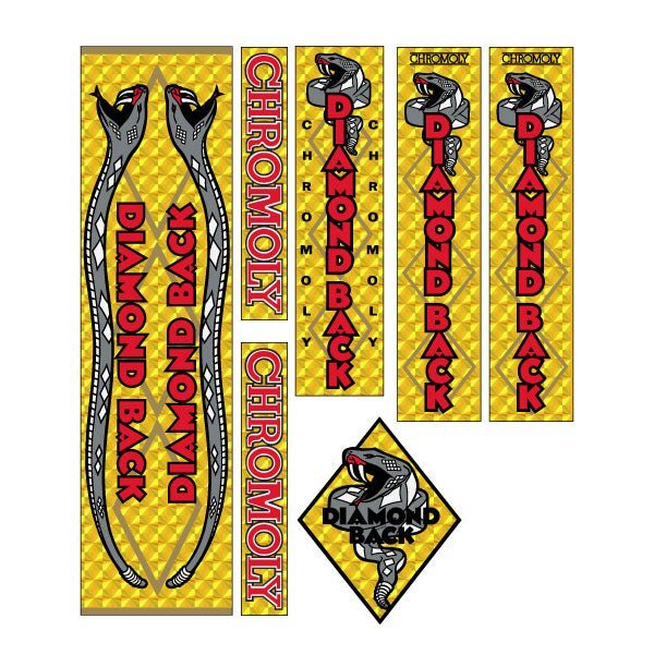 Diamond Back - 1980-81 Senior Pro/Large Pro/Medium Pro/Mini Pro - GOLD ...